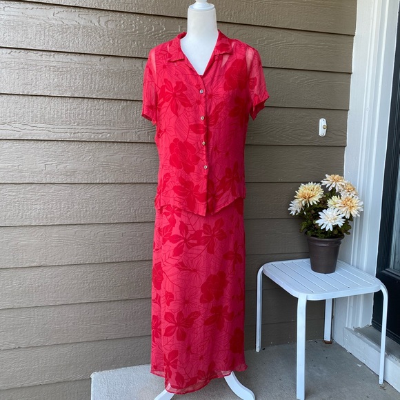 Robbie Bee | Dresses | Robbie Bee Sleeveless Dress Silk Floral Print 2 ...